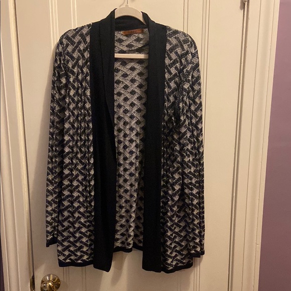 Belldini | Sweaters | Belldini Black And White Openfront Cardigan With ...